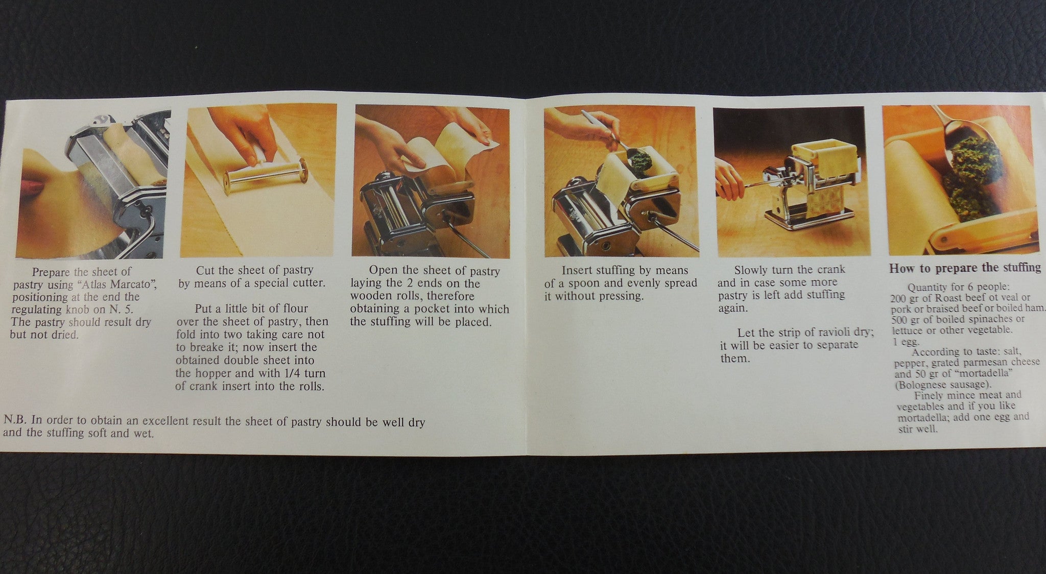 Instructions Booklet for the Marcato Raviolissima Ravioli Attachment ...