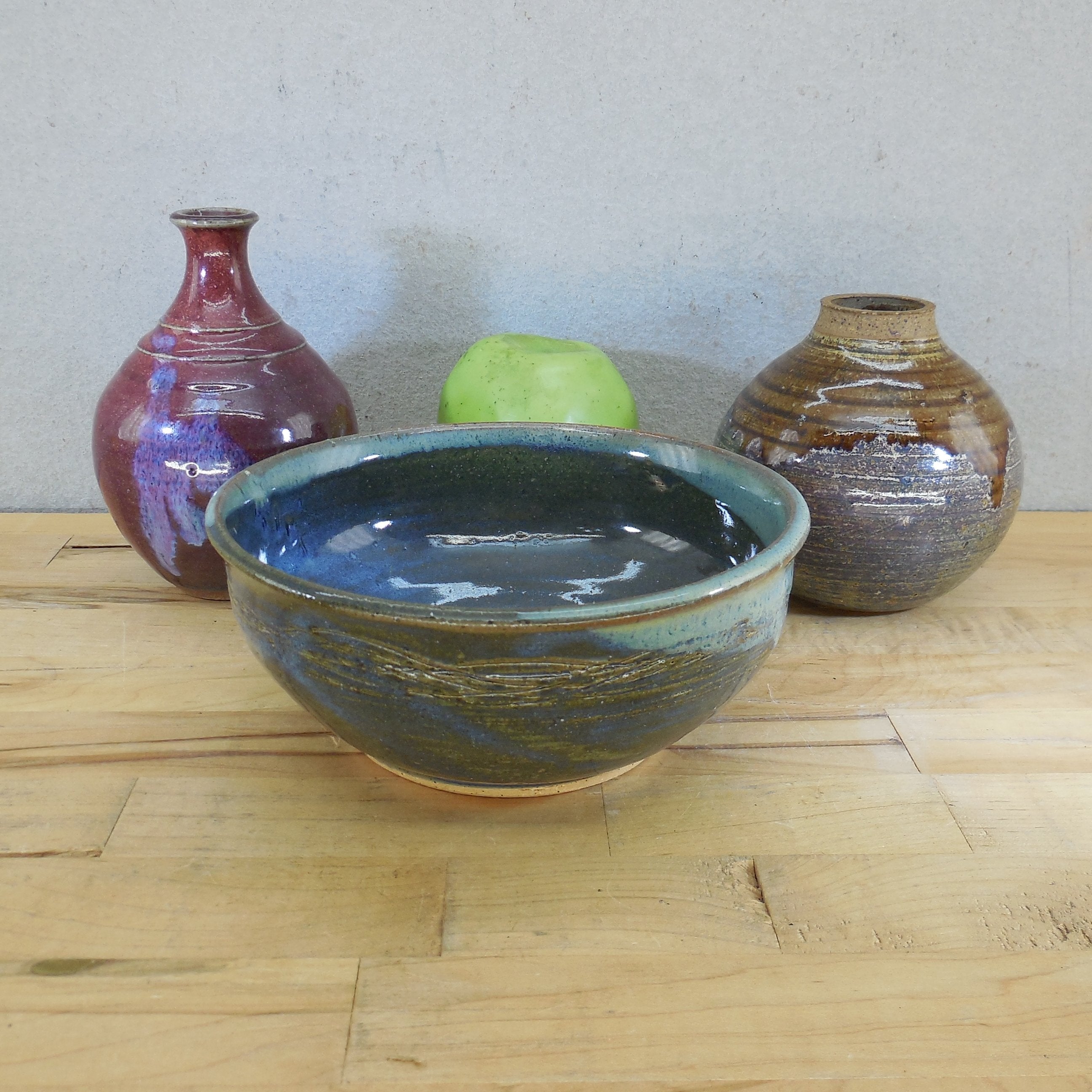 Signed 3 Lot Studio Pottery Vases Bowl Ruth DMG MTB Les – Olde Kitchen ...