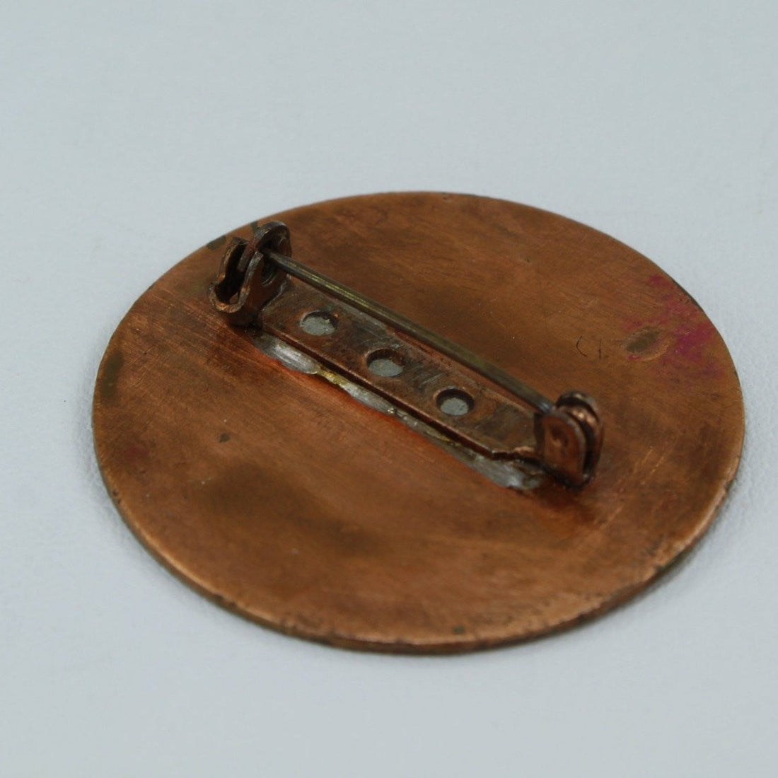 Enamel on Copper Pin Blue Red - Artisan Modernistic Design – Olde ...