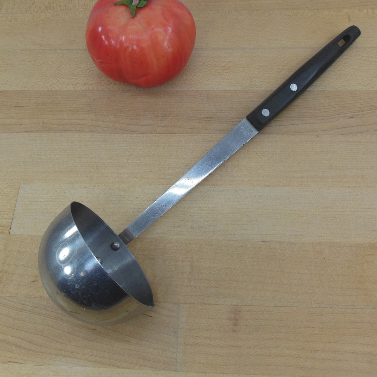 Household USA Kitchen Ladle Stainless Tapered Black Handle – Olde ...